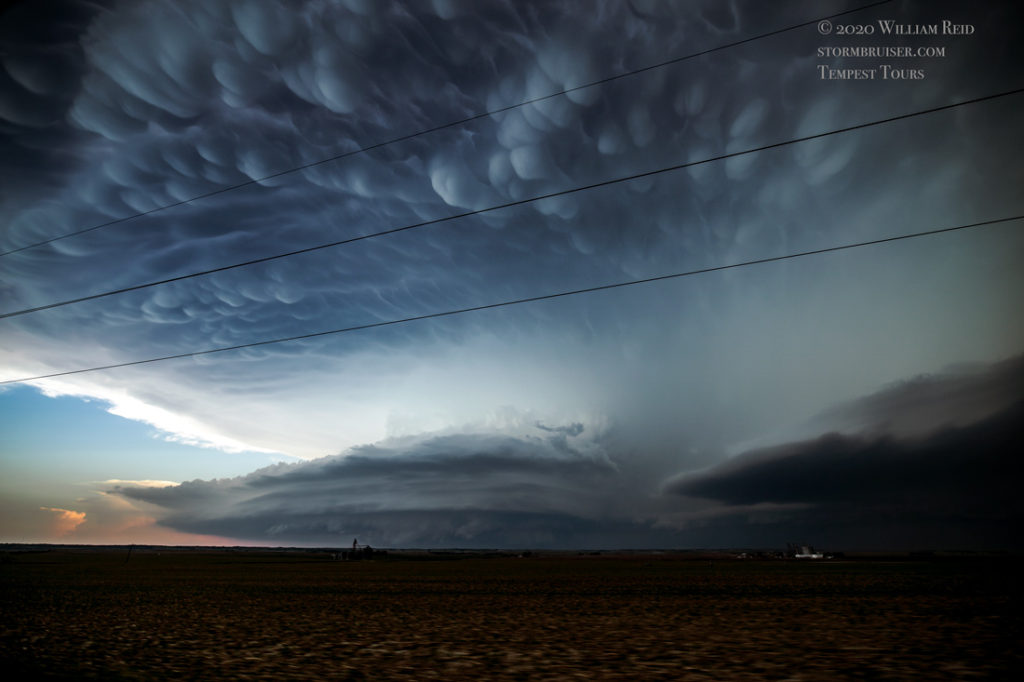 June 8, 2020 Arnold, Nebraska, supercells and weak tornados
